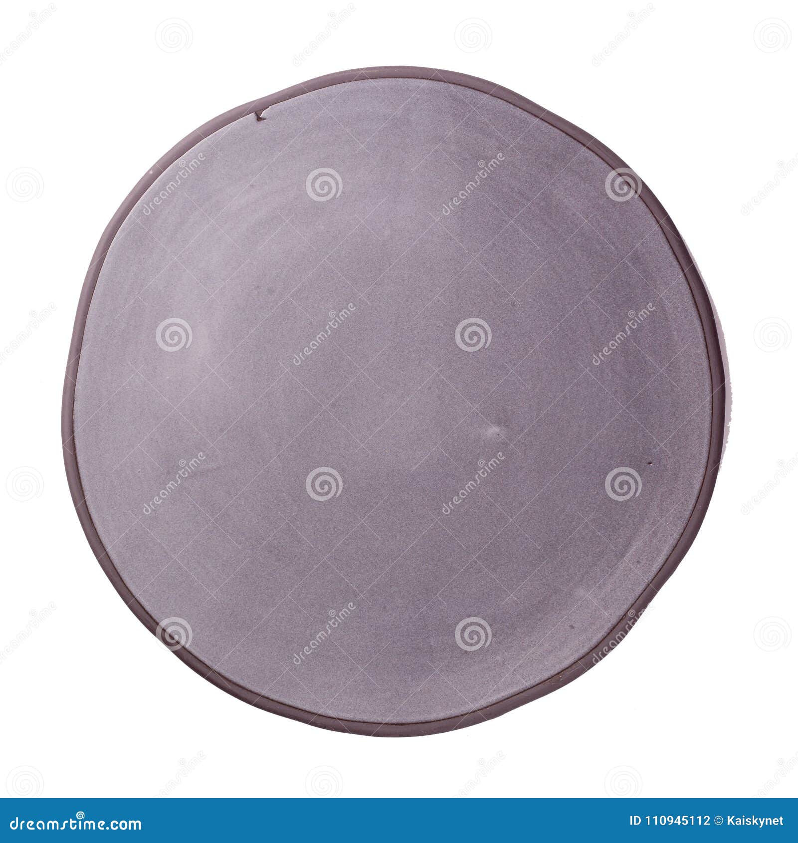 Empty Blank Dish Top View Isolated on a White Background Stock Photo ...