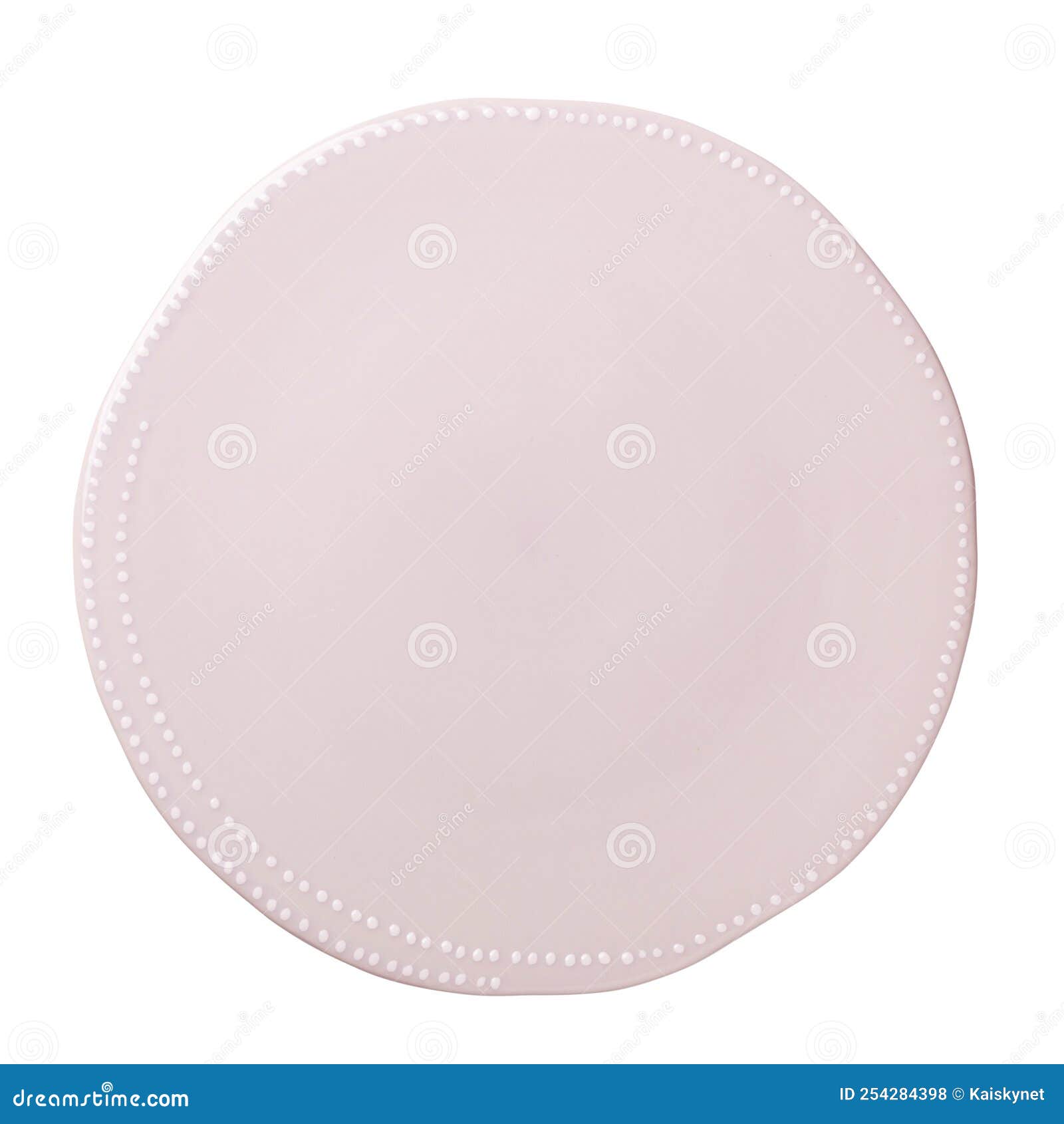 Empty Blank Dish Top View Isolated on White Background Stock Photo ...