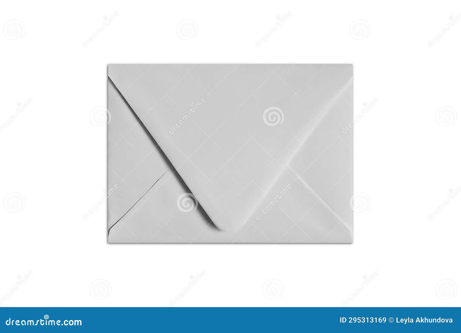 Empty Blank Envelope Mockup Isolated on White Background. Stock ...