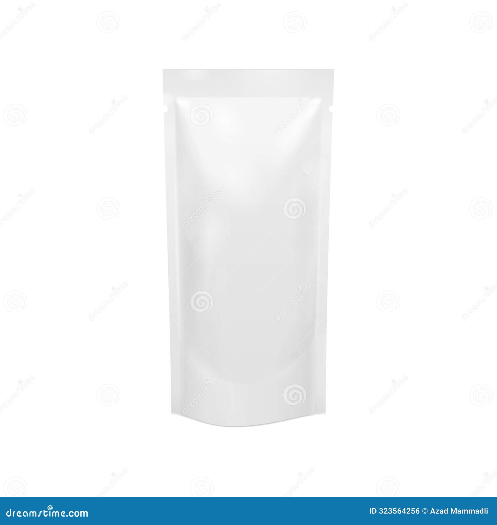 Empty Blank of Foil or Paper Food Stand . Vector Stock Vector ...