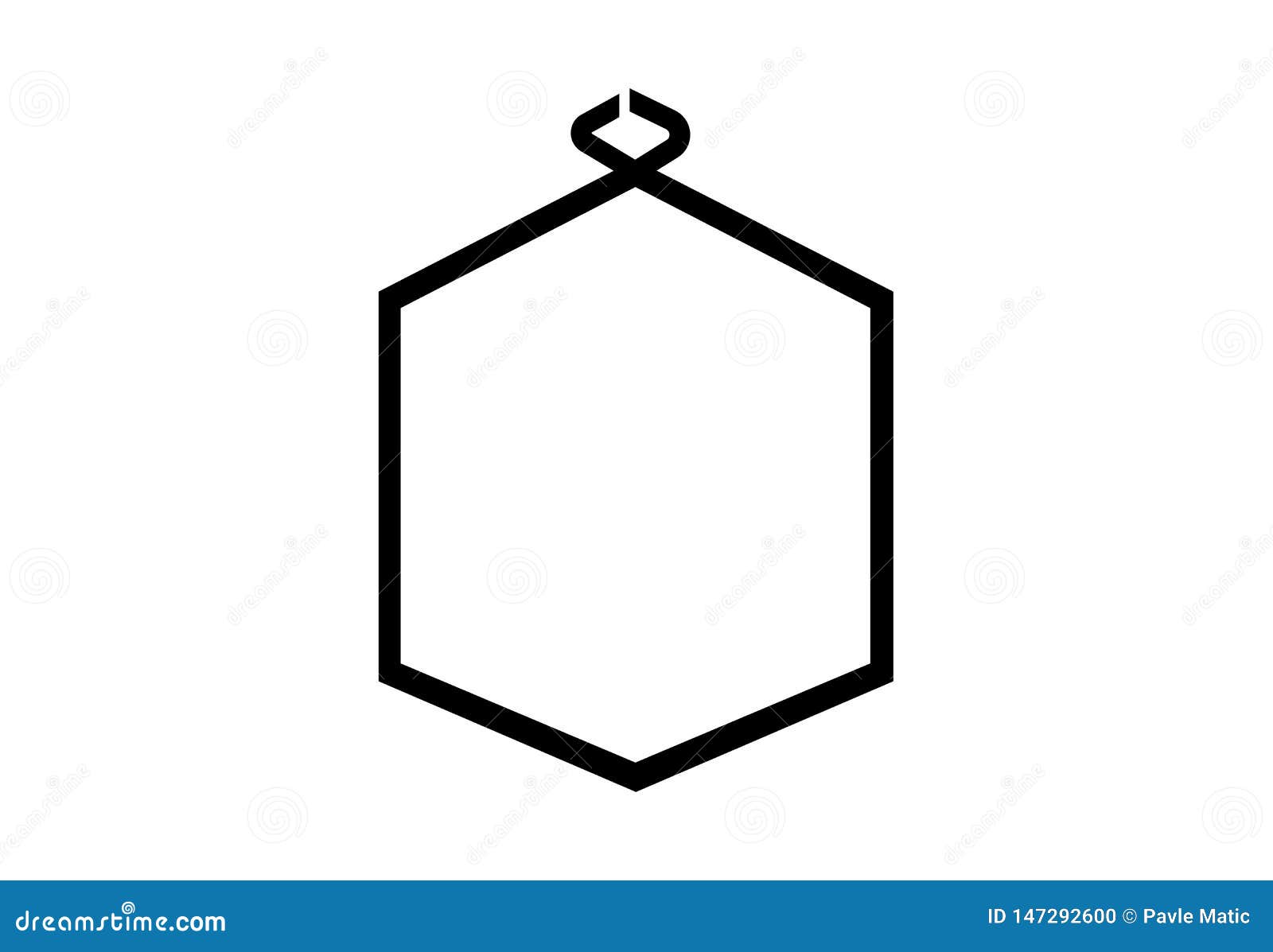 Empty Blank Frame Logo Design on White Background Stock Vector ...