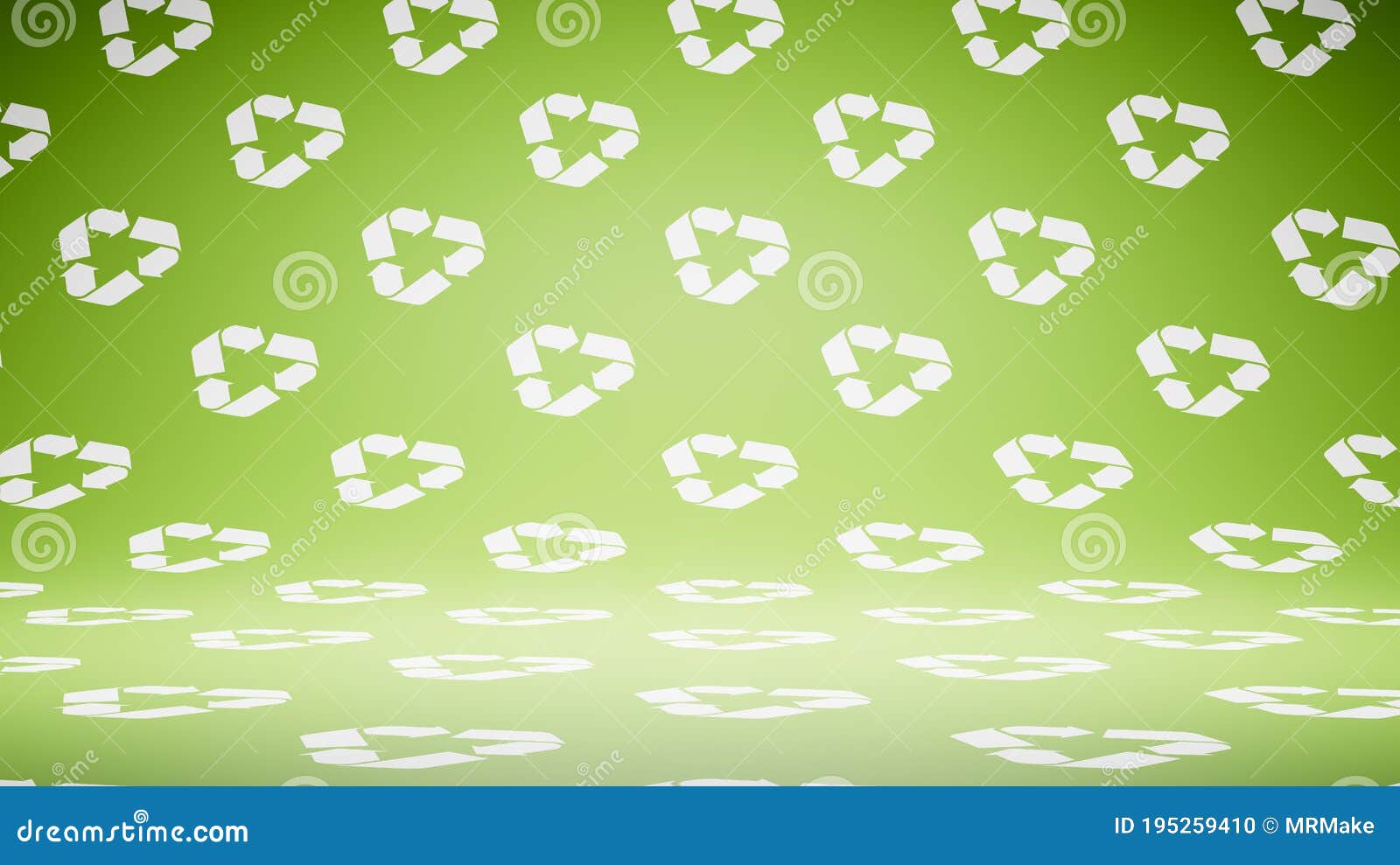 Empty Blank Green Recycle Symbol Pattern Studio Background Stock ...