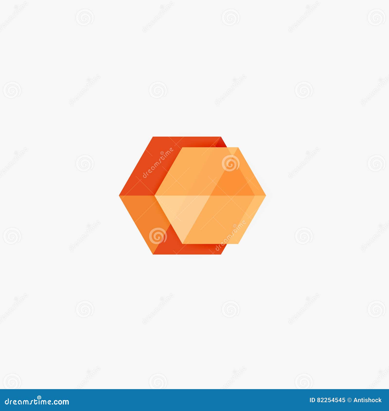 Empty Blank Hexagon Layout, Geometric Template for Text and Options ...