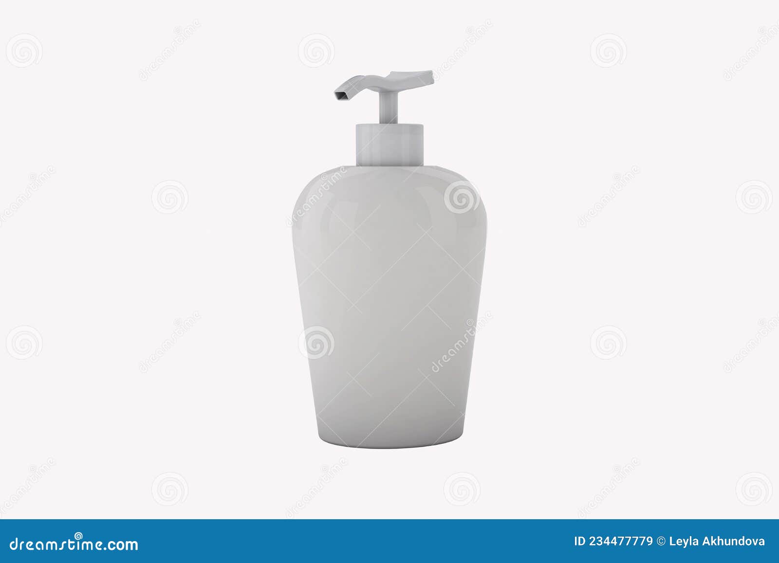 Empty Blank Liquid Soap Container Mock Up Isolated on a Grey Background ...