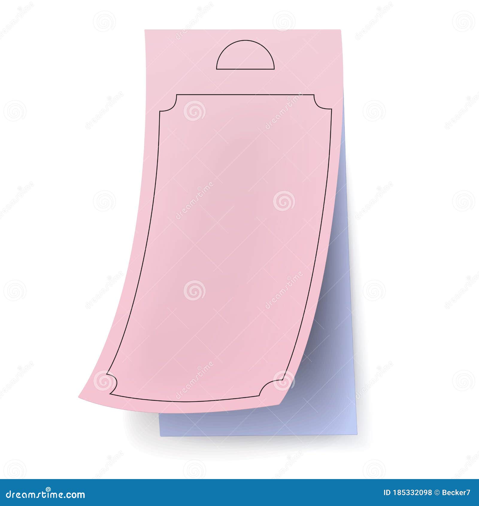 Empty Blank of Order Form for Delivery Service Background Stock Vector ...