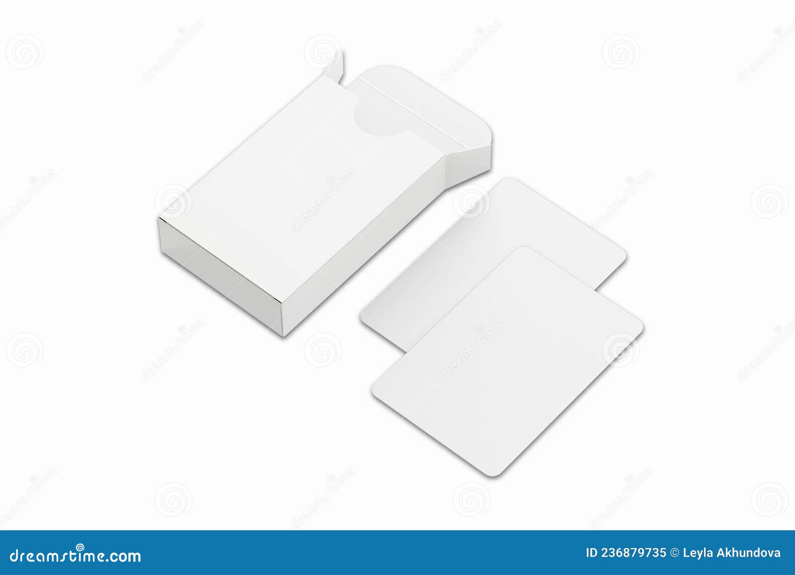 Empty Blank Pack of Cards Mock Up Isolated on a Background. Stock ...