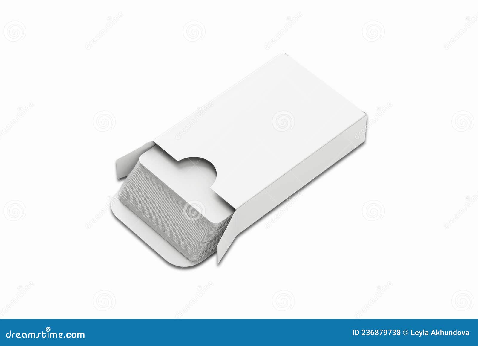 Empty Blank Pack of Cards Mock Up Isolated on a Background. Stock ...