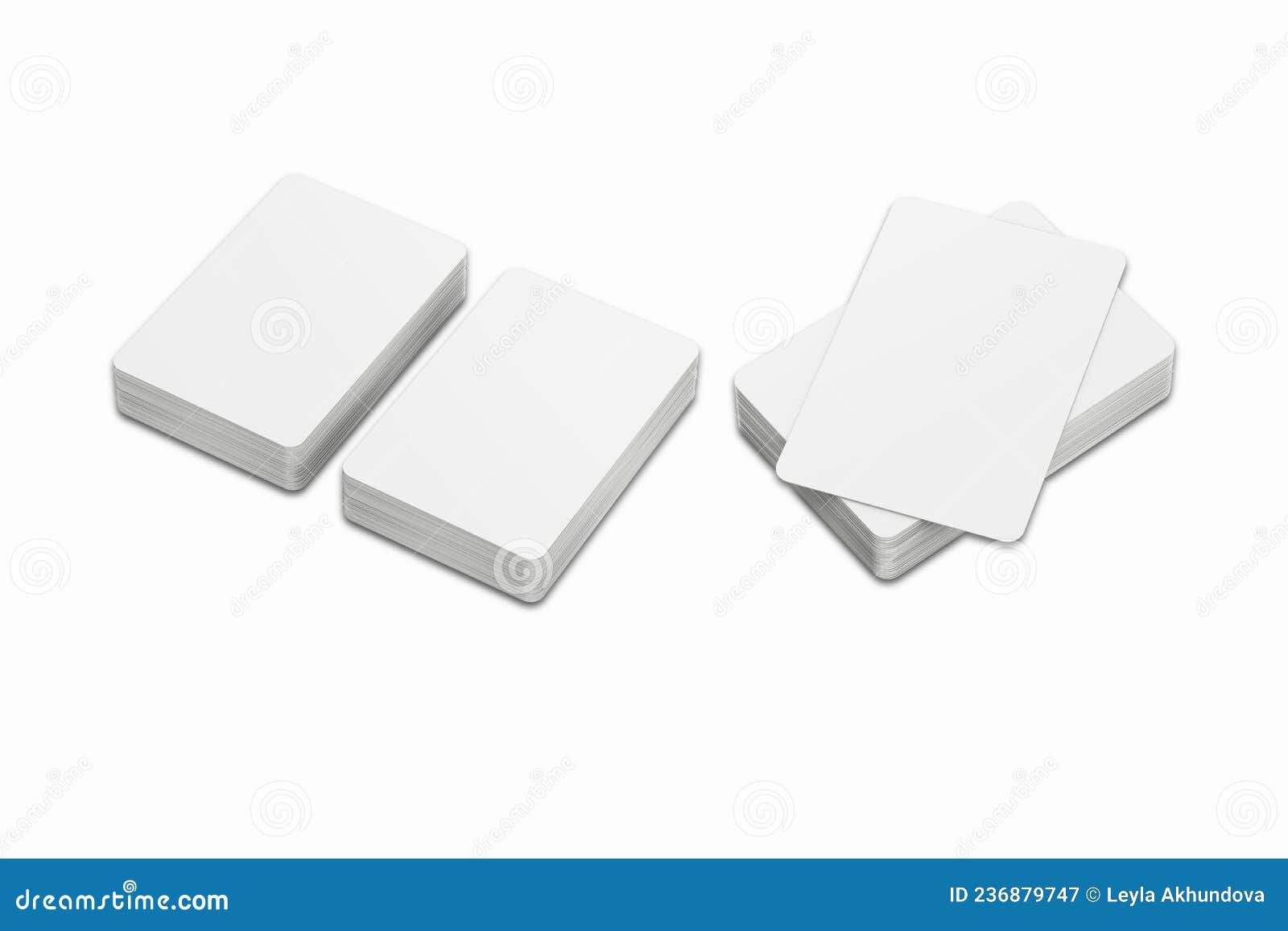 Empty Blank Pack of Cards Mock Up Isolated on a Background. Stock ...