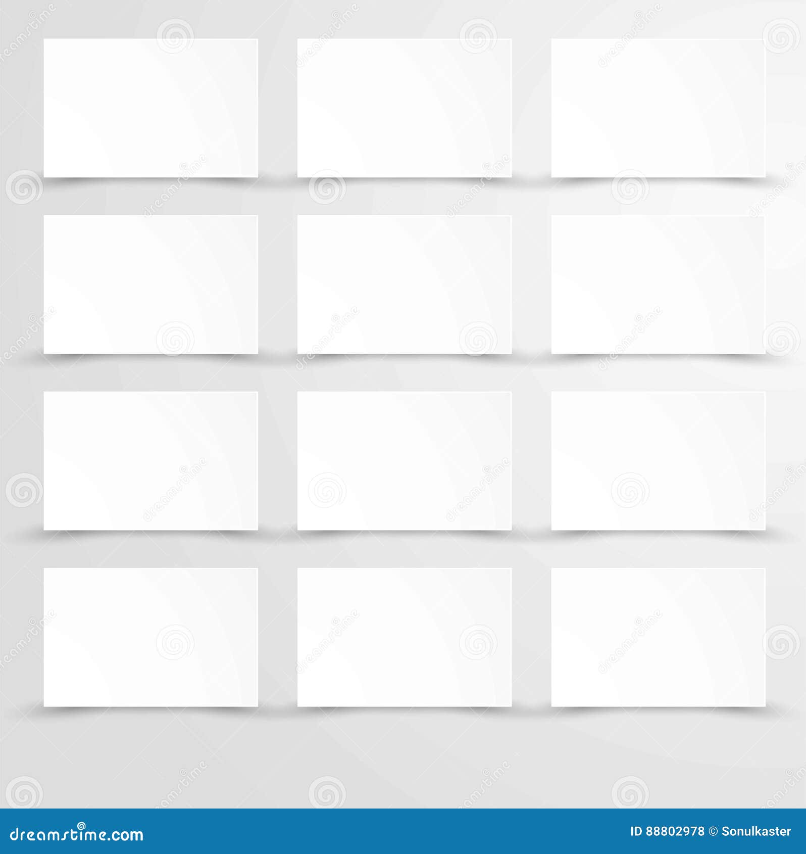 Empty Blank Paper with White Rectangle Posters Copy Space Stock Vector ...