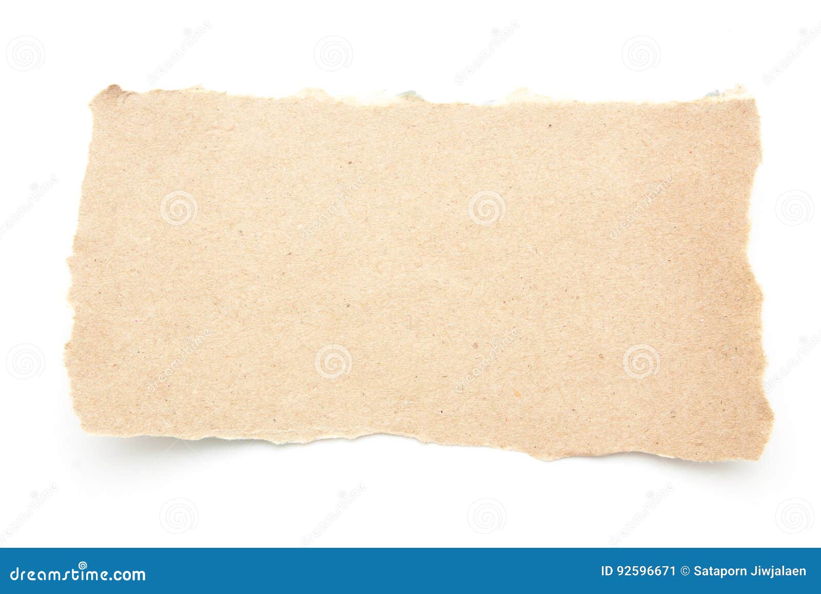 Empty Blank Recycle Paper Tear Paper Stock Image - Image of recycle ...