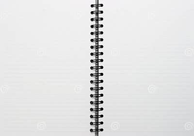 Empty Blank Ring, Spiral Notepad, Two Pages Stock Photo - Image of ...