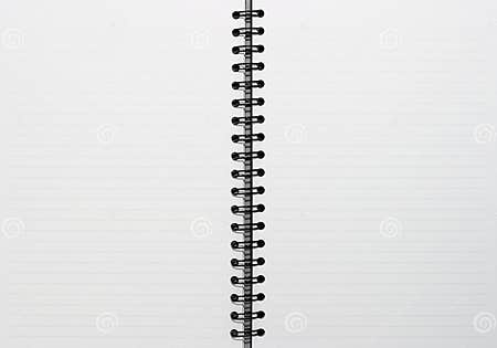 Empty Blank Ring, Spiral Notepad, Two Pages Stock Photo - Image of ...