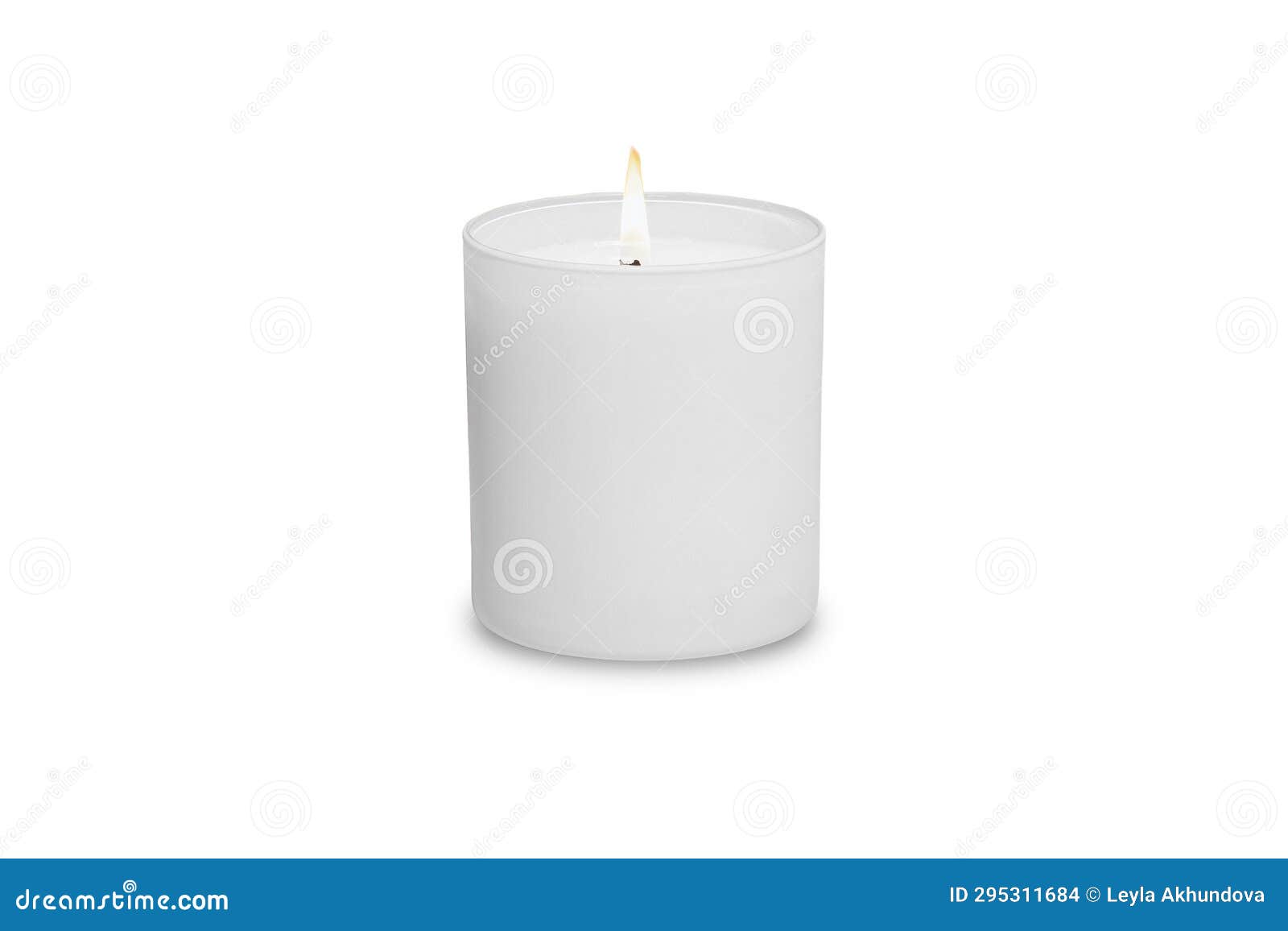 Empty Blank White Candle Mock Up Template on Isolated White Background ...
