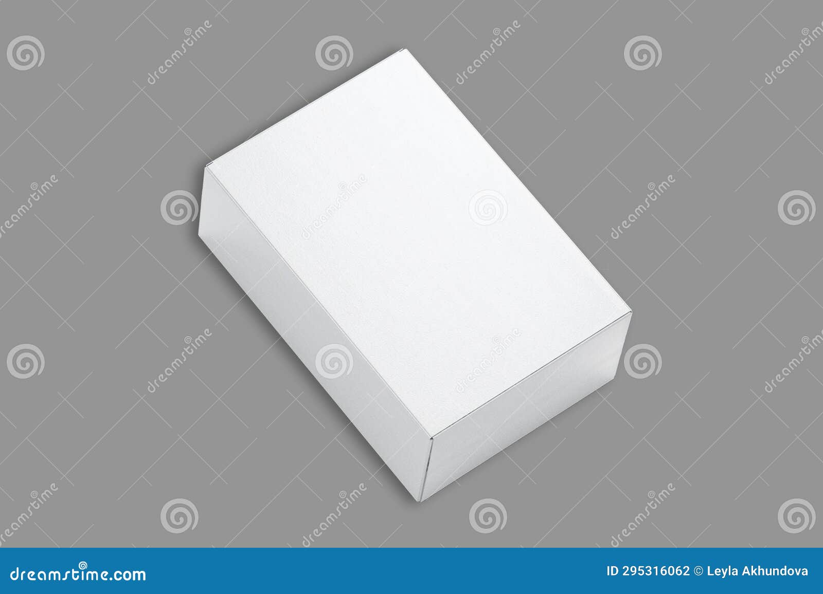 Empty Blank White Cardboard Box Packaging Mockup Isolated on a ...