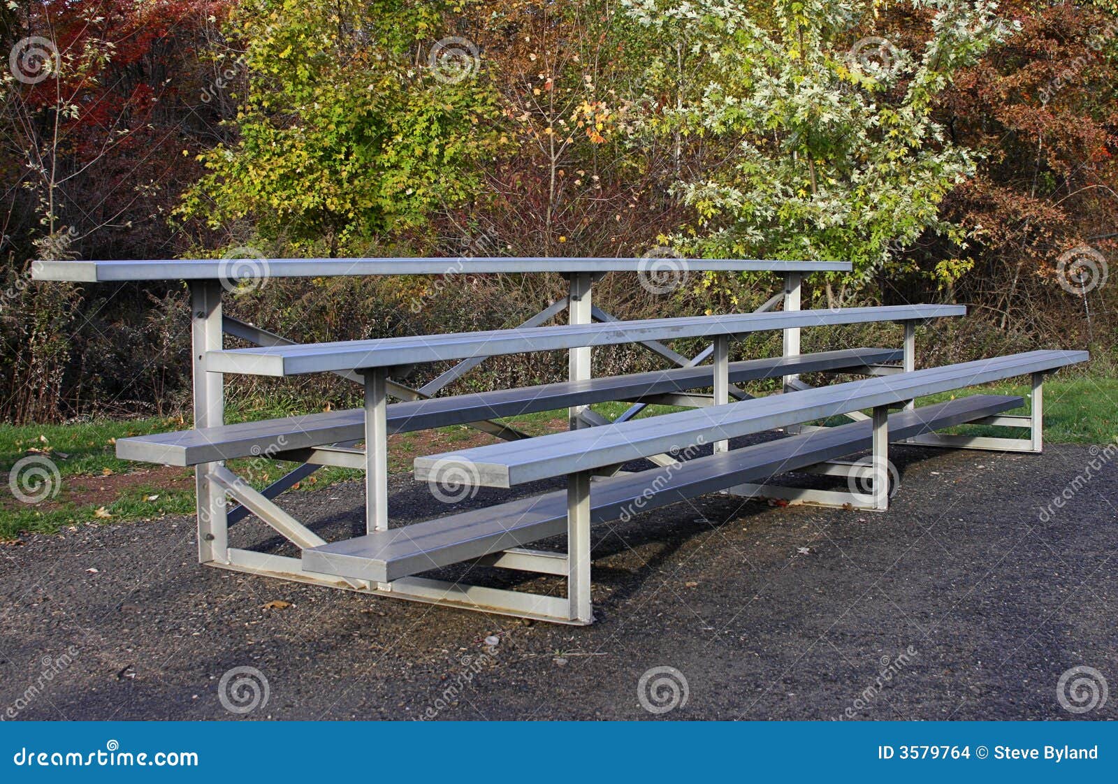 Empty Bleachers stock photo. Image of rows, lonely, stadium - 3579764