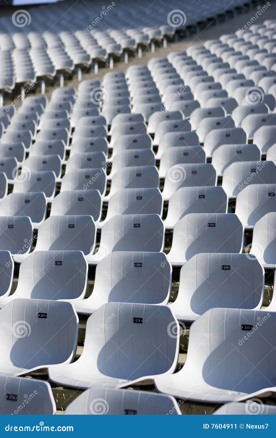 Empty Bleachers stock image. Image of football, stadium - 7604911
