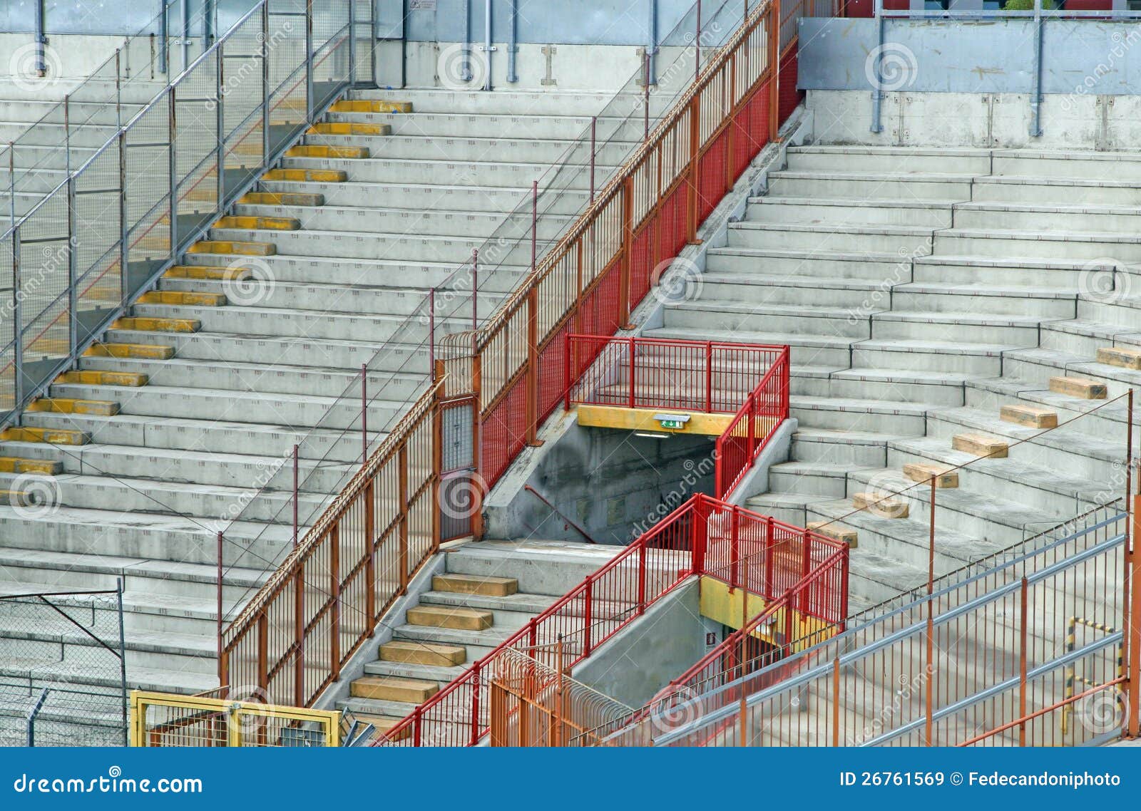 Empty Bleachers of the Stadium Stock Image - Image of event, sports ...