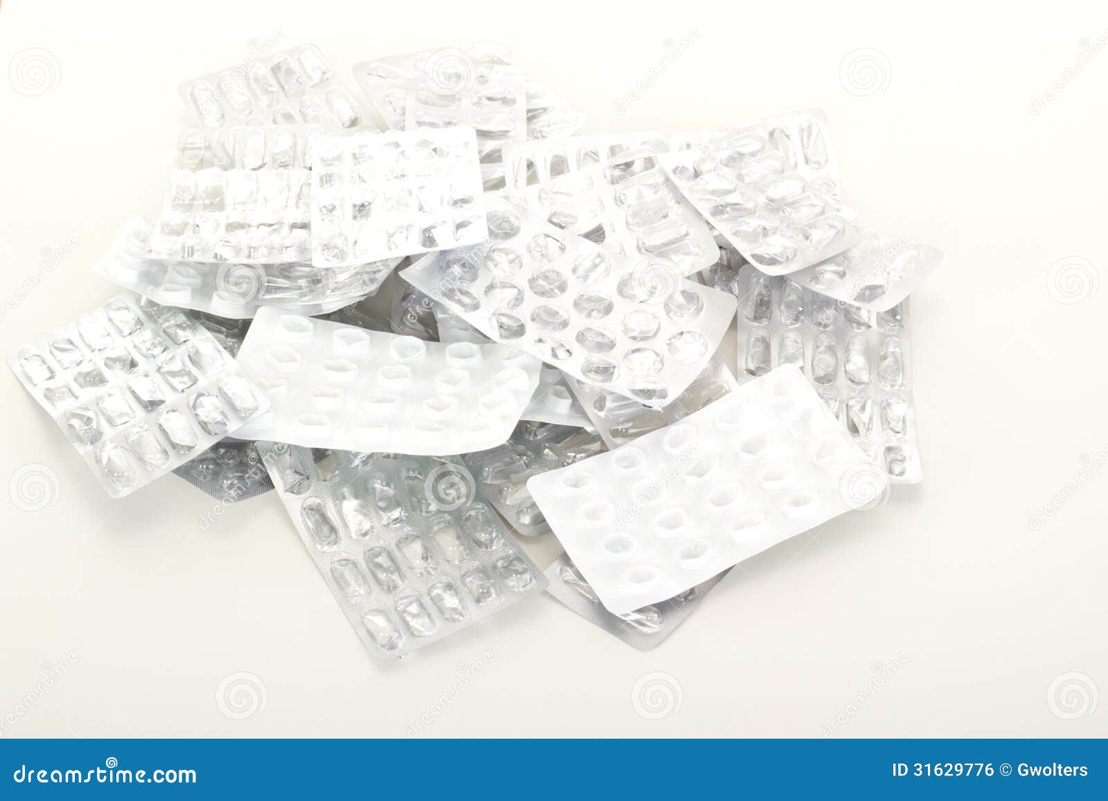Empty blister packs stock photo. Image of dose, cure - 31629776