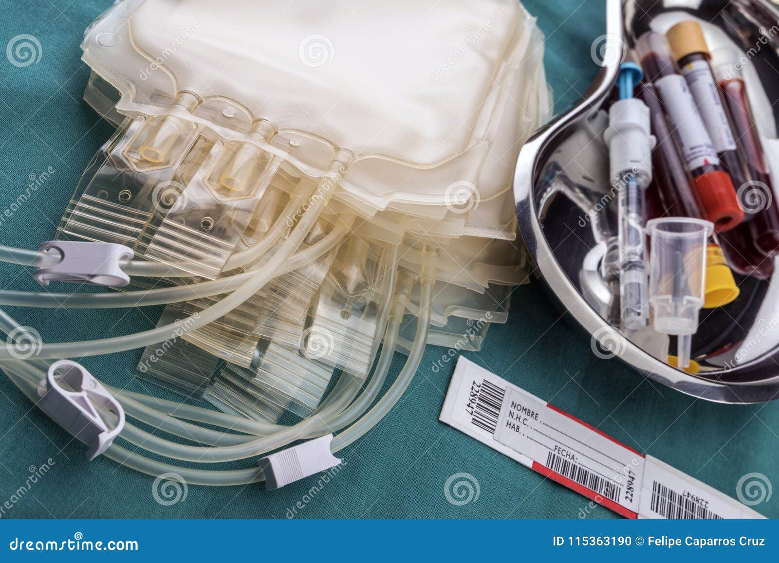 Blood Bags In A Hematological Laboratory. Stock Image | CartoonDealer ...