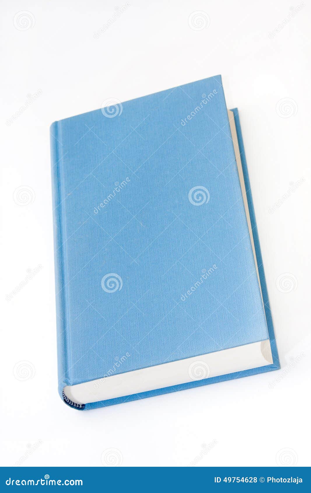 Empty Blue Book Cover on the White Background Stock Photo - Image of ...