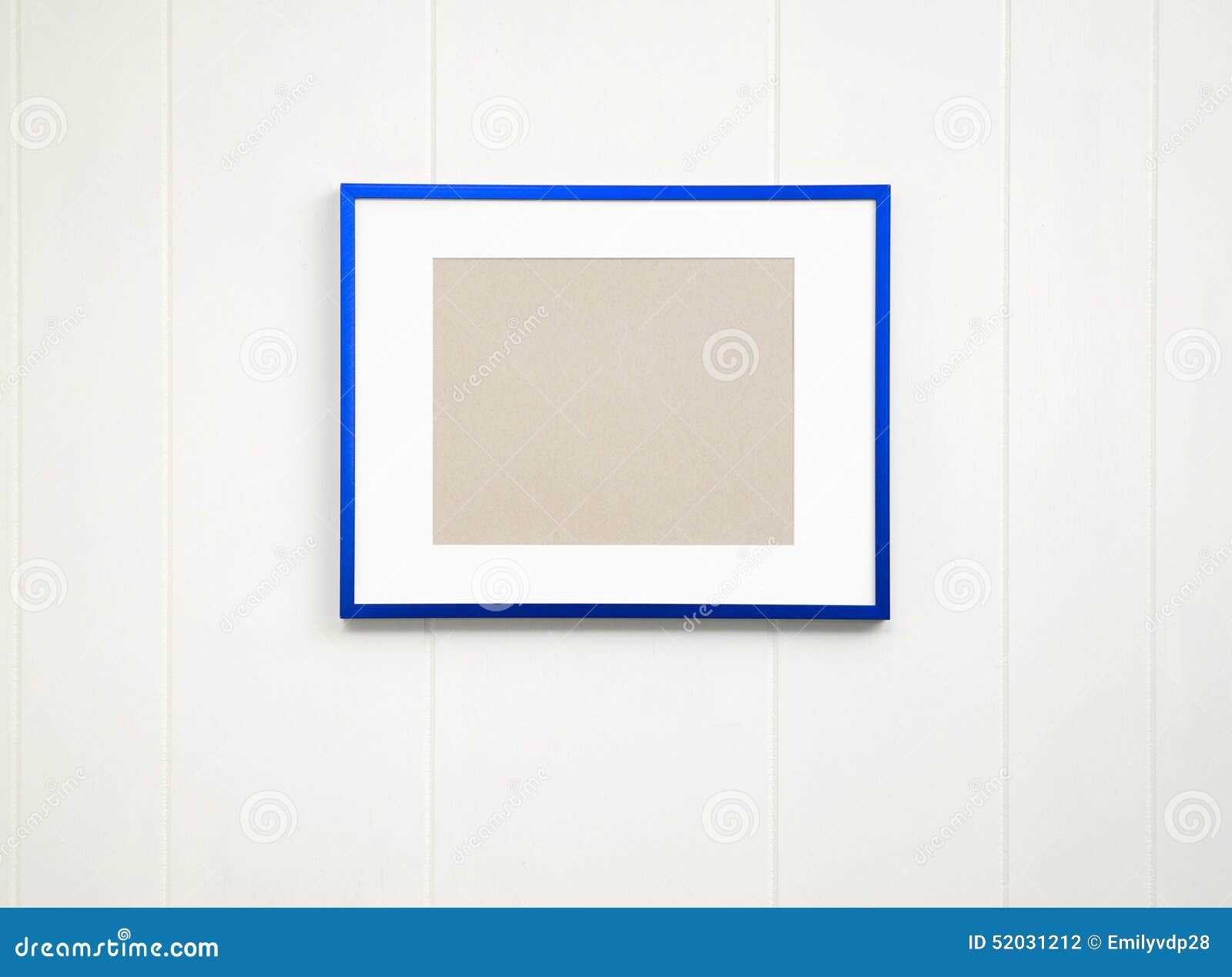 Empty Blue Frame Background - Horizontal Stock Photo - Image of blank ...