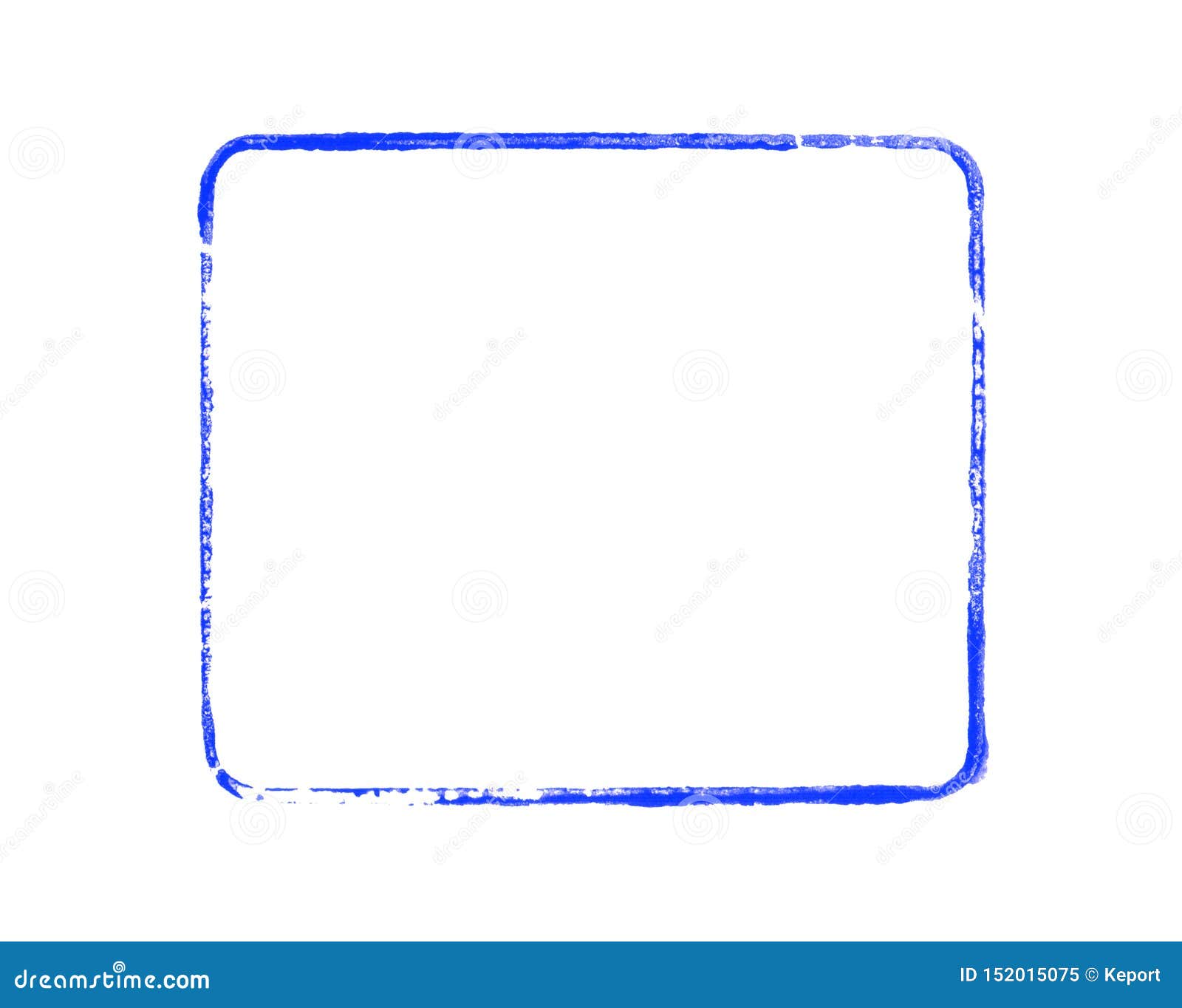 Empty Blue Hand Painted Grunge Frame Made with Paintbrush Stock ...