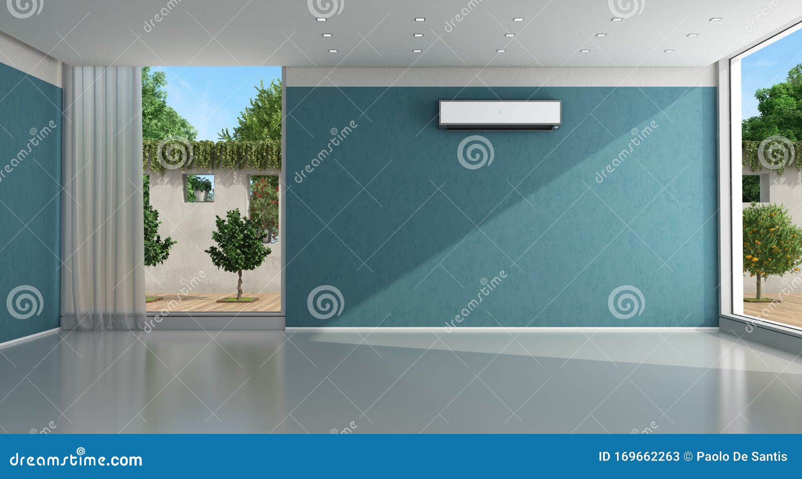 Empty Room Modern Air Conditioner Stock Illustrations – 61 Empty Room ...