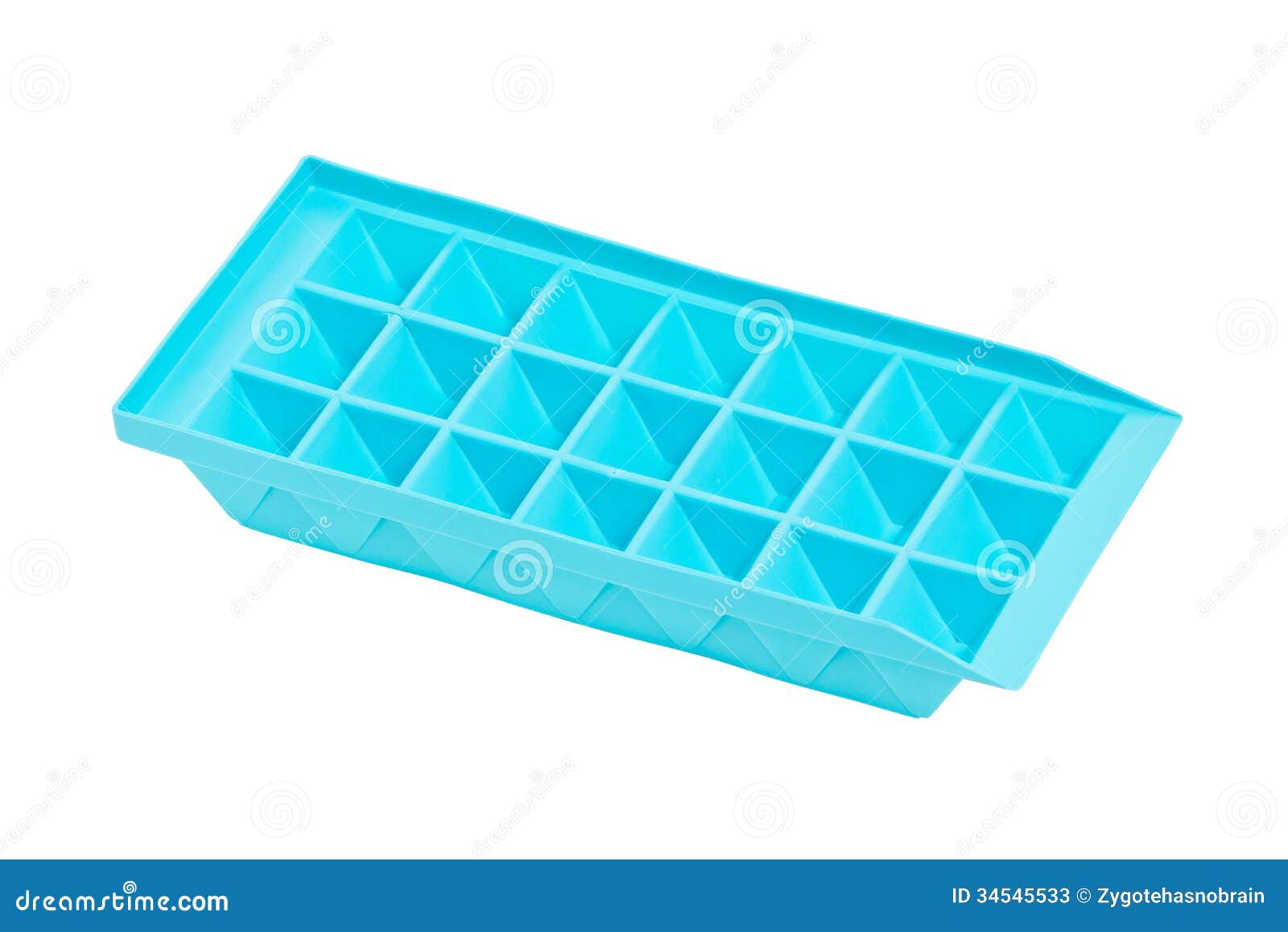 Empty Blue Ice Tray. stock image. Image of restaurant - 34545533