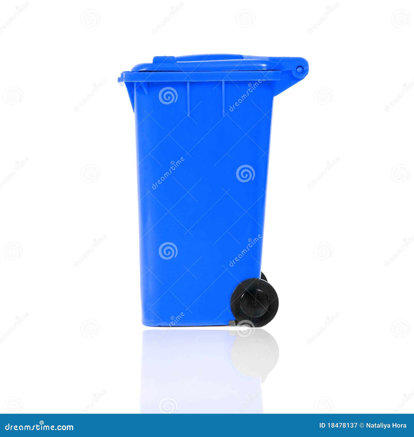 Blue Recycling Bin Royalty-Free Stock Photo | CartoonDealer.com #60913863