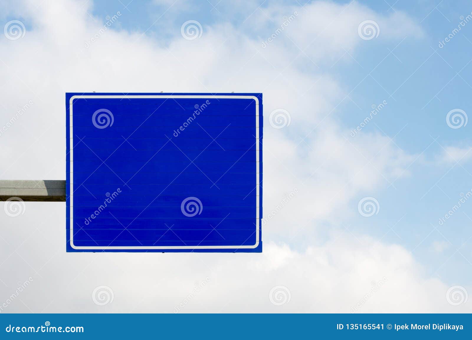 Empty blue road sign stock image. Image of digital, sign - 135165541