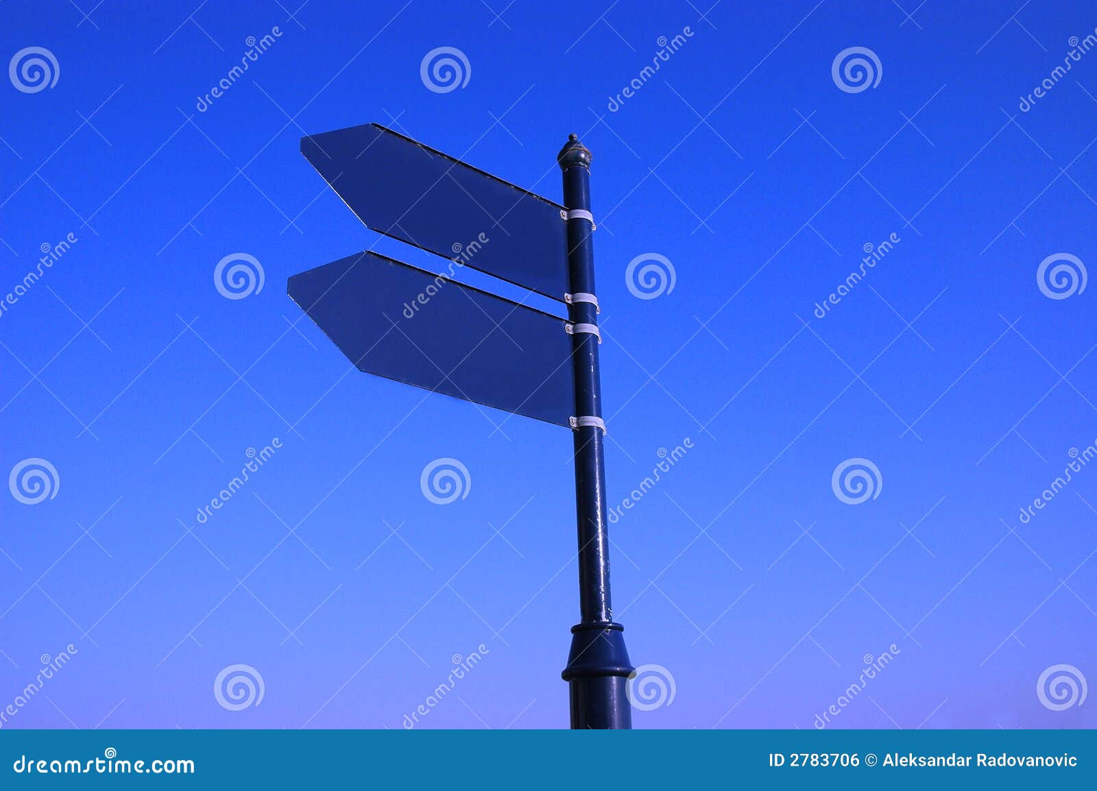 Empty Blue Sign Picture. Image: 2783706