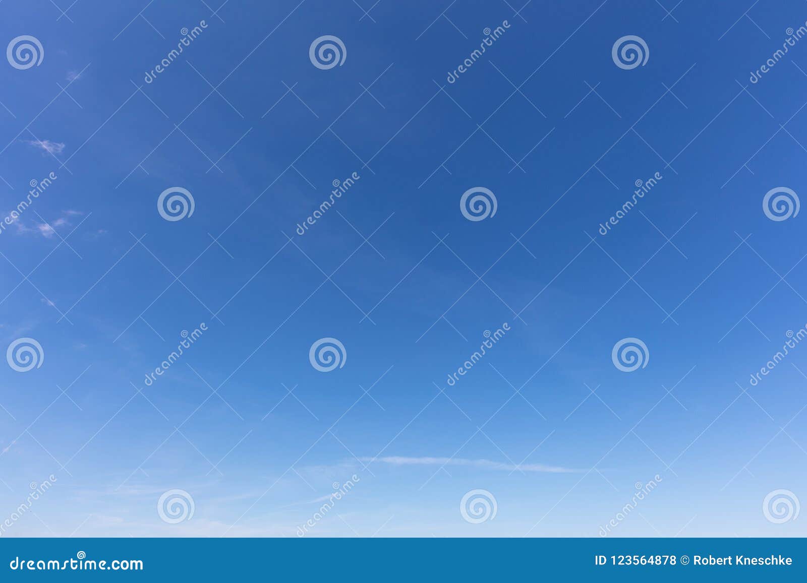 Empty Blue Sky As Nature Background Stock Photo - Image of clouds ...