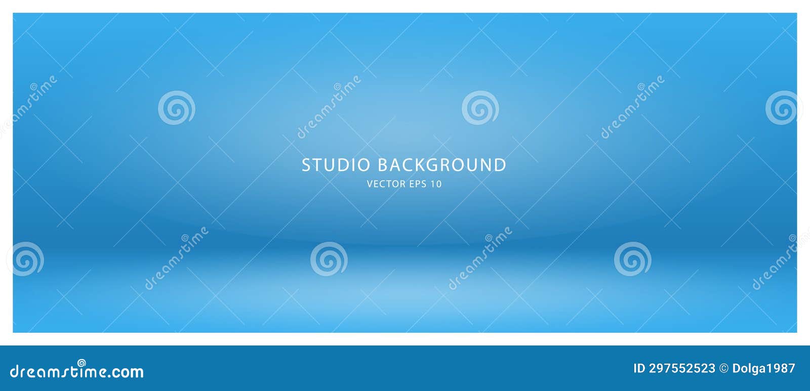 Empty Blue Studio Background. an Empty Studio Room for a Photo Shoot or ...