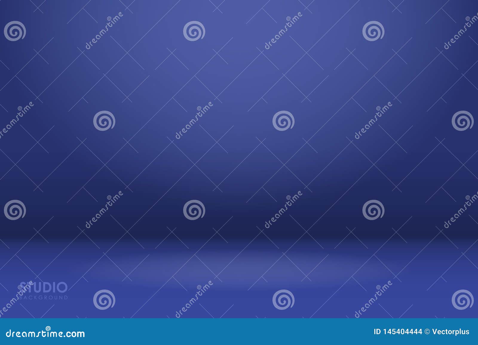 Empty Blue Studio Room Background. Vector Illustration Stock ...