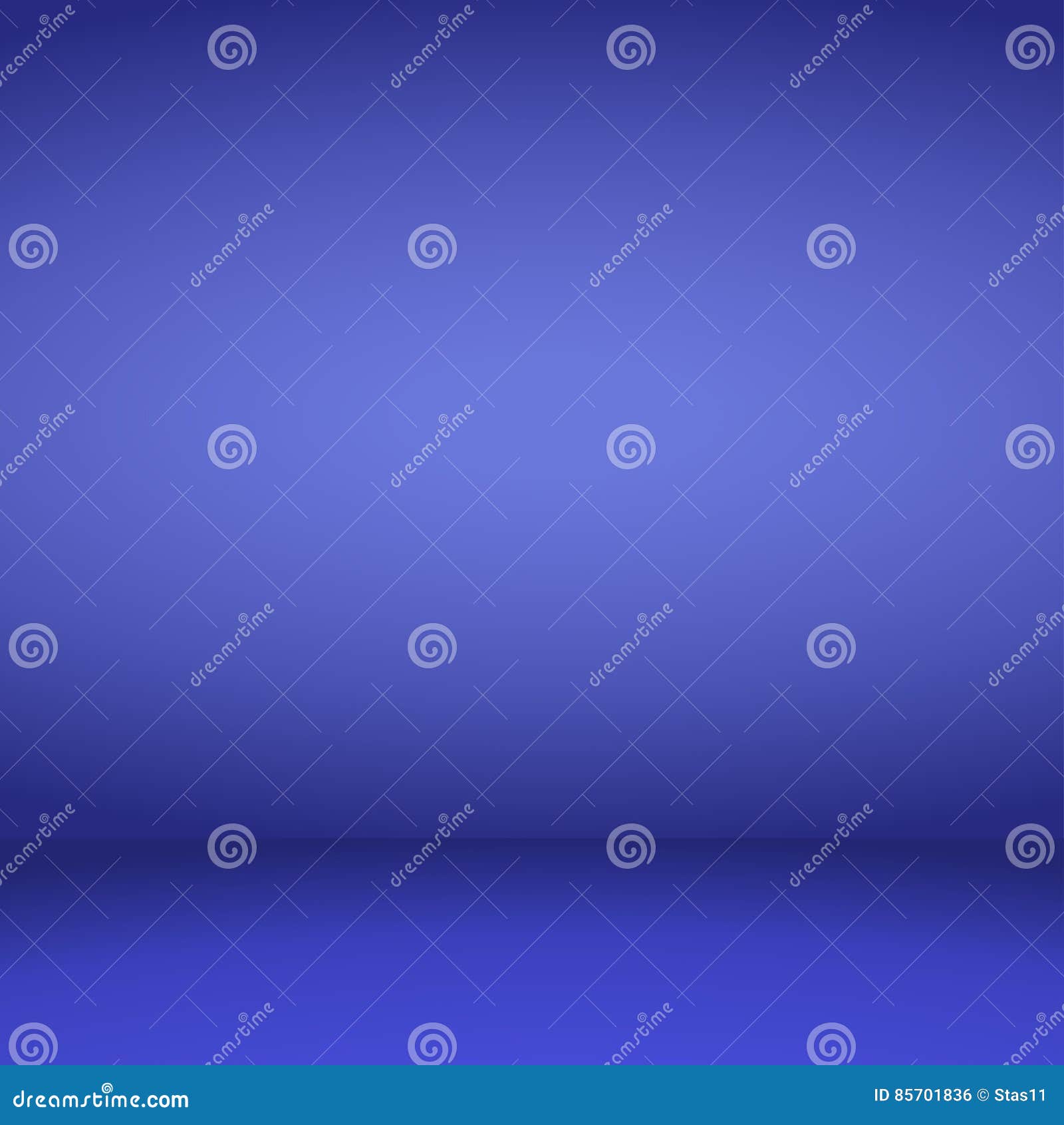 Empty Blue Studio Room Background. Vector Illustration Stock Vector ...