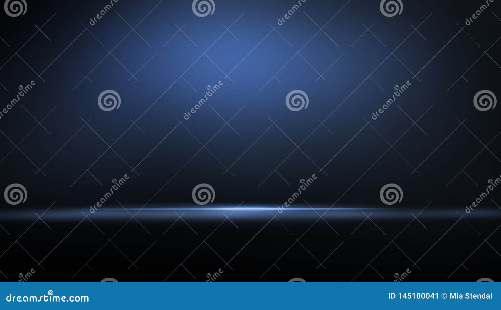 Empty Blue Studio Room. Dark Background. Abstract Dark Empty Studio ...