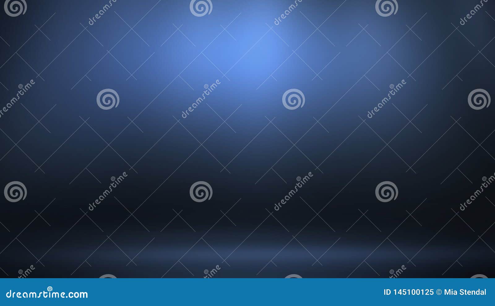 Empty Blue Studio Room. Dark Background. Abstract Dark Empty Studio ...