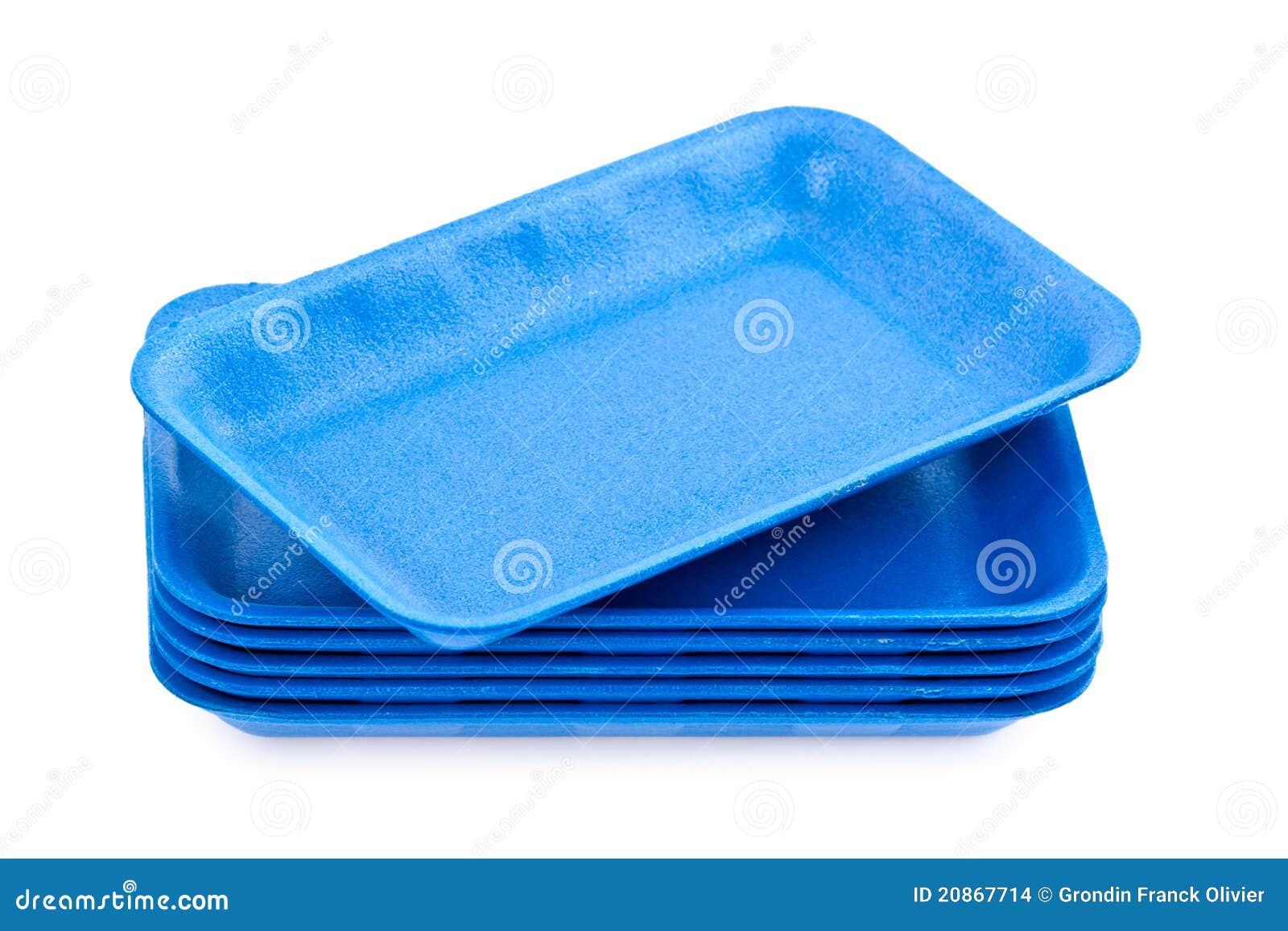 Empty Blue Styrofoam Trays Stock Photography | CartoonDealer.com #20867714