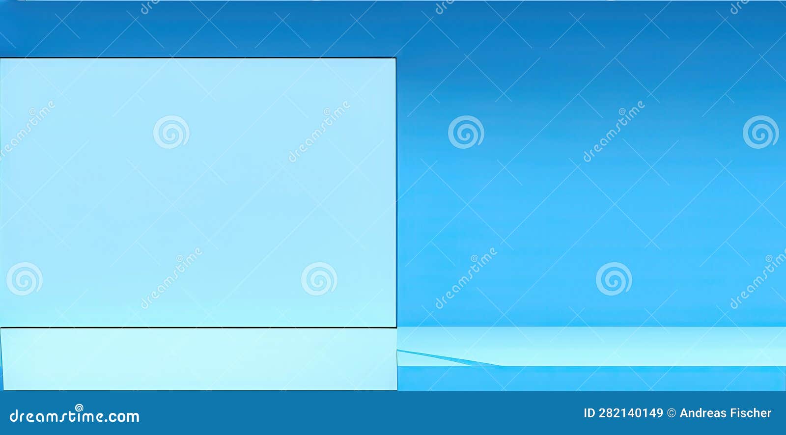 Empty Blue Table for Product with Blue Wall Background. Stock ...