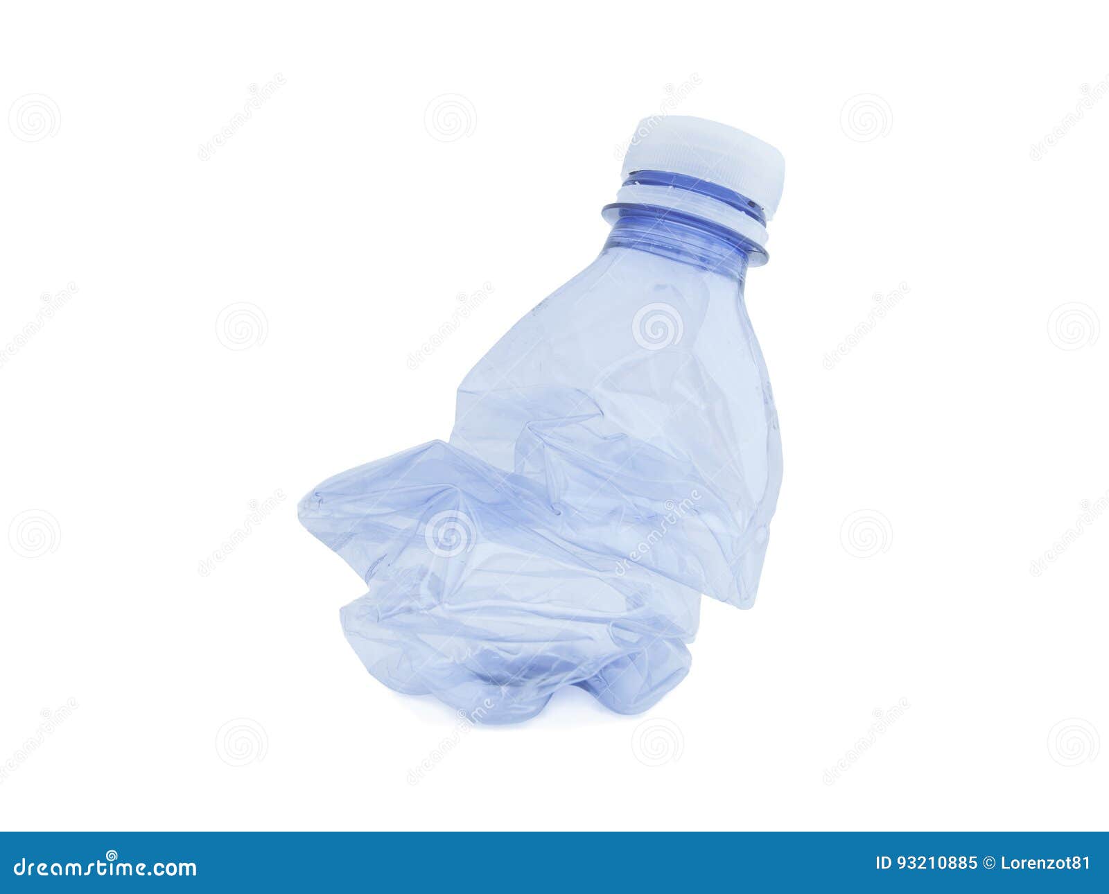 Empty Blue Used Water Bottle for Recycling Stock Image - Image of ...