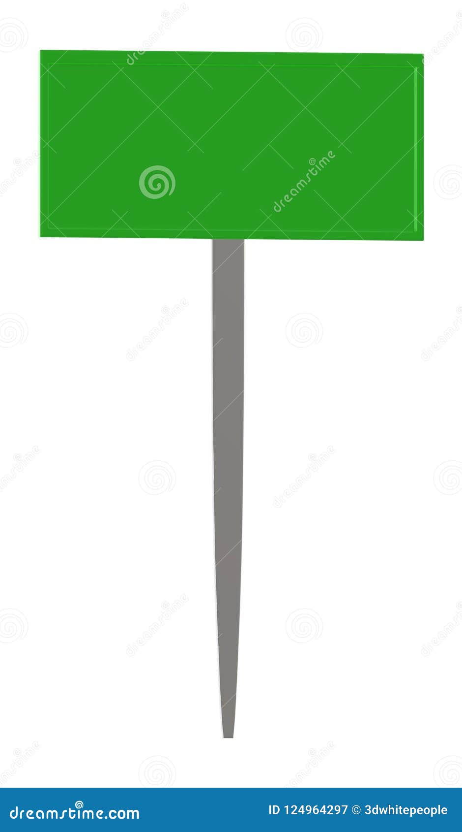 Empty board - 3d rendering stock illustration. Illustration of alone ...