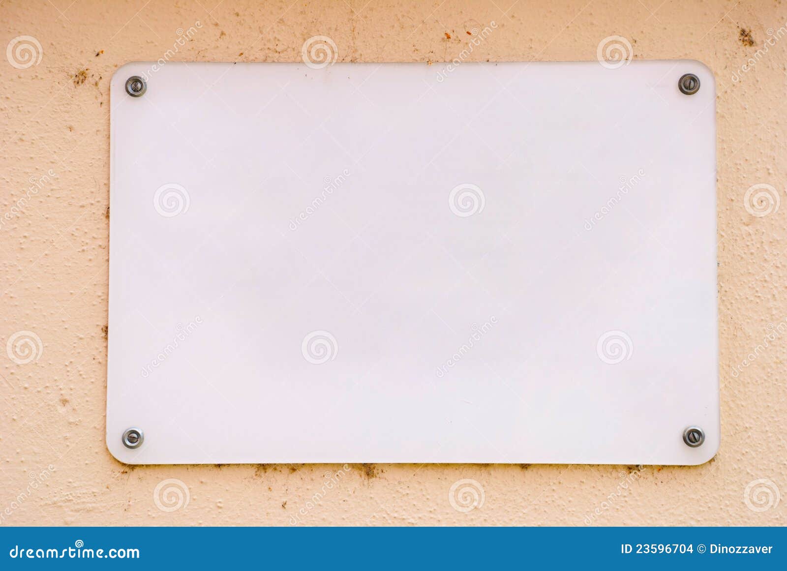 Empty board on the wall stock photo. Image of material - 23596704