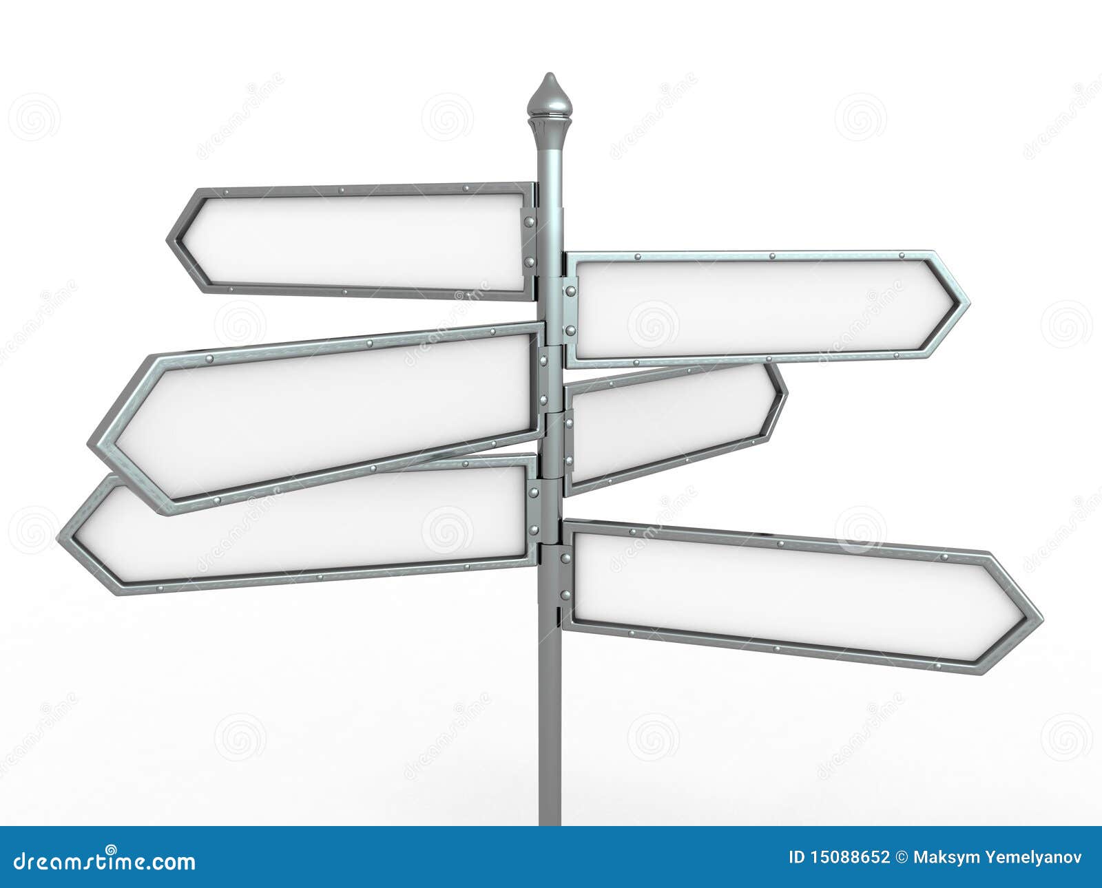 Empty boards. Solution stock illustration. Illustration of crossroads ...
