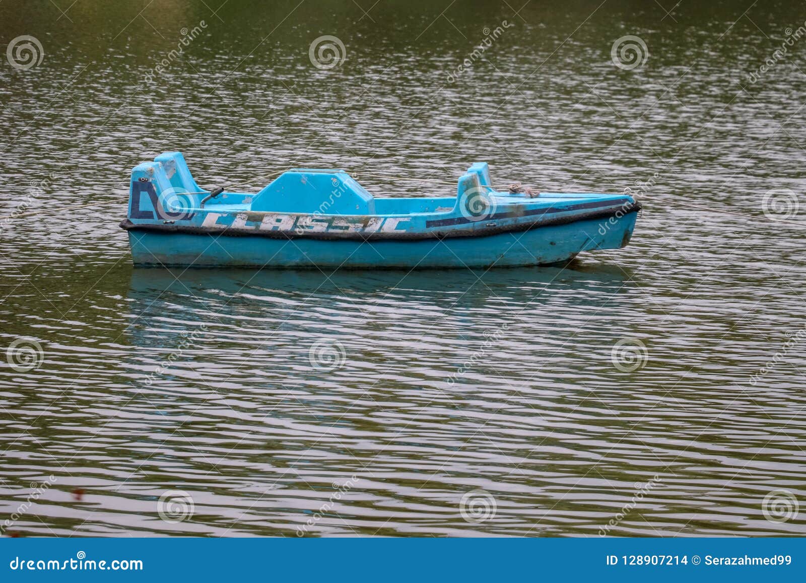 An empty boat stock photo. Image of calm, ocean, outdoor - 128907214