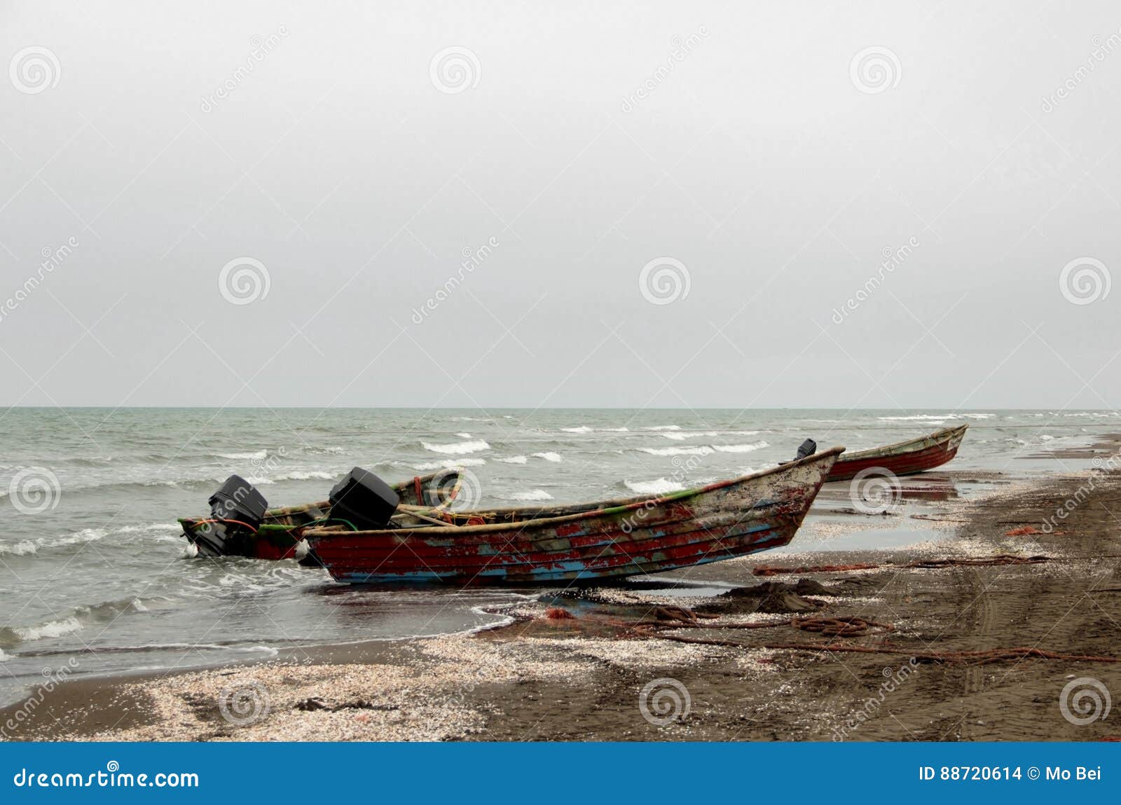 Empty boats stock photo. Image of shore, fishing, natural - 88720614