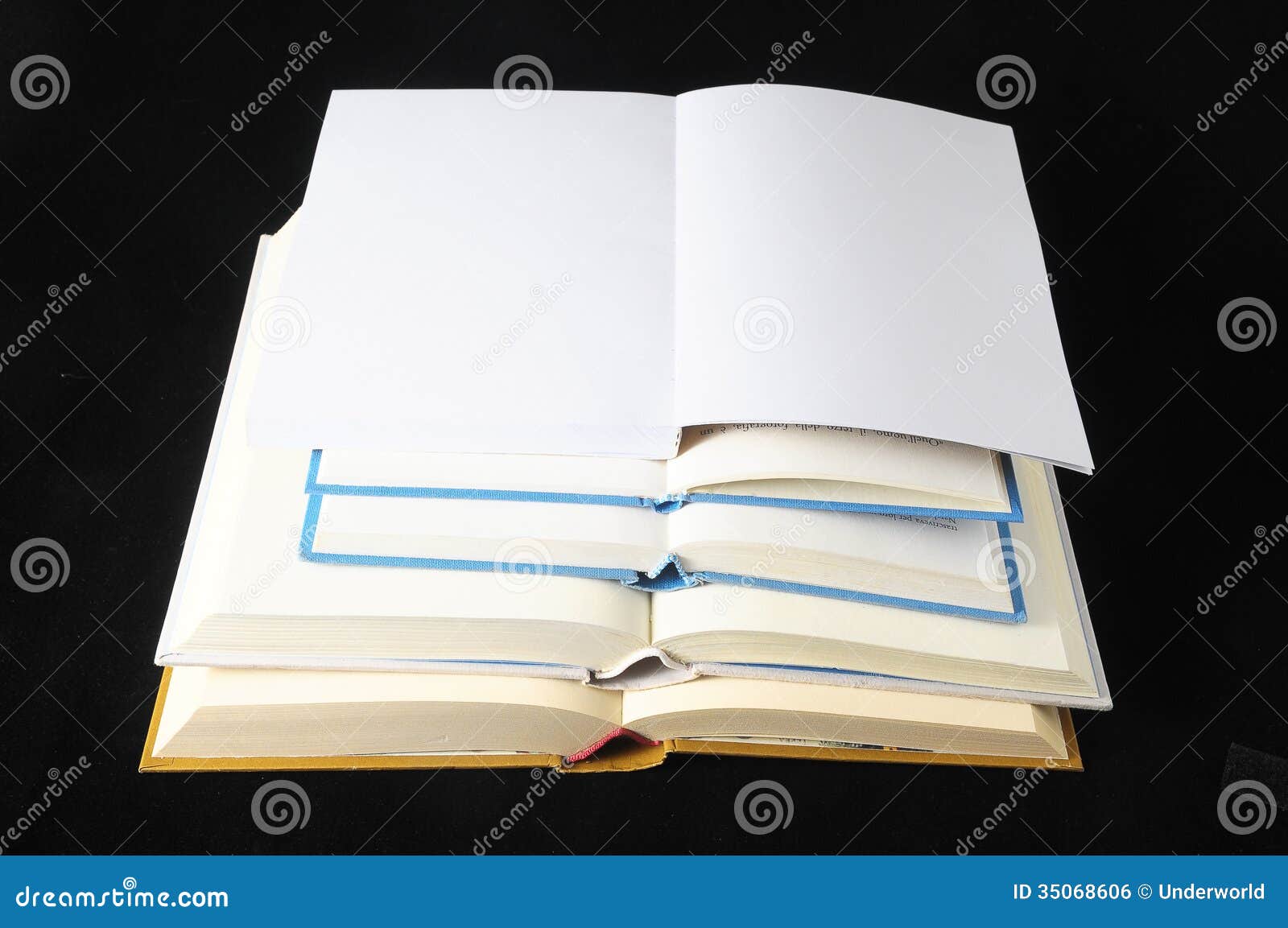 Empty Book stock photo. Image of learning, open, book - 35068606