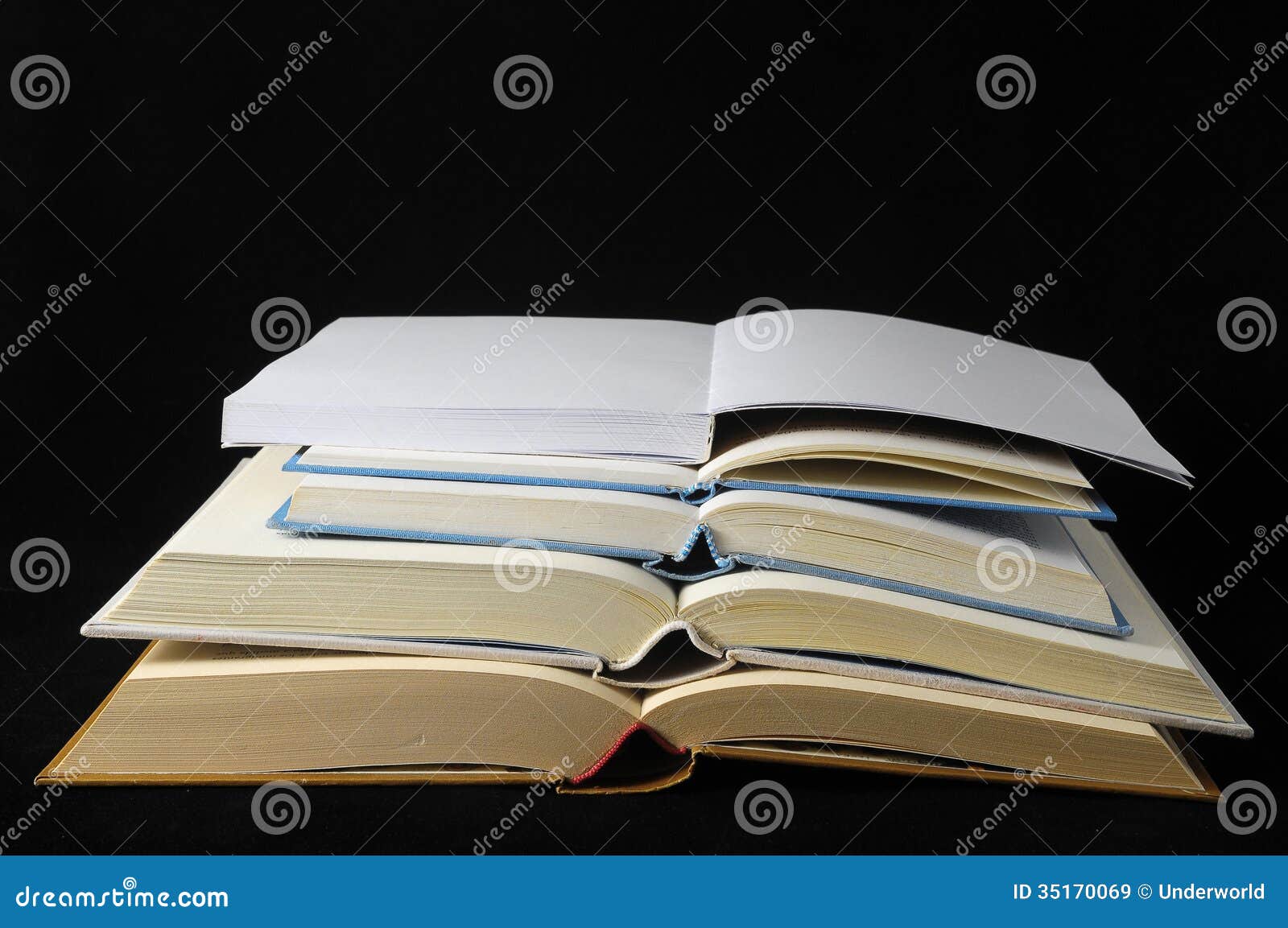 Empty Book stock image. Image of open, textbook, shelf - 35170069