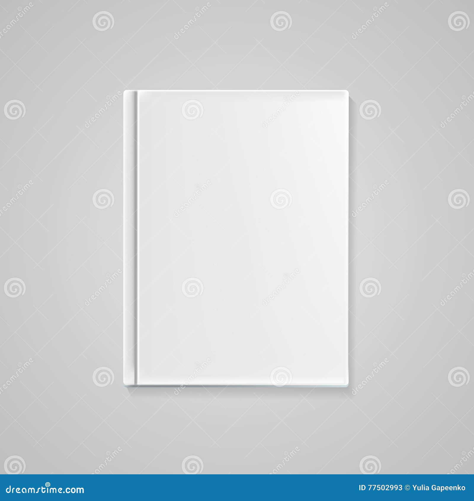 Empty Book Cover Template for Your Text or Images. Vector Illustration ...