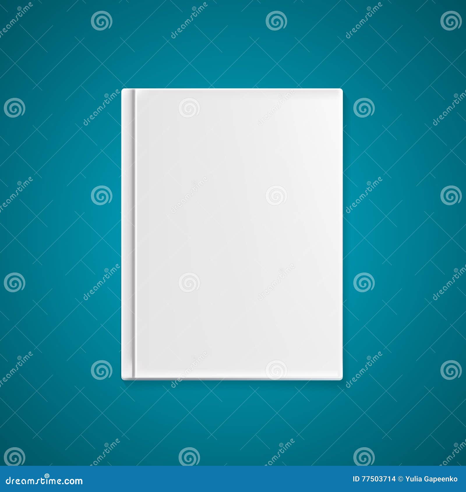 Empty Book Cover Template for Your Text or Images. Vector Illustration ...