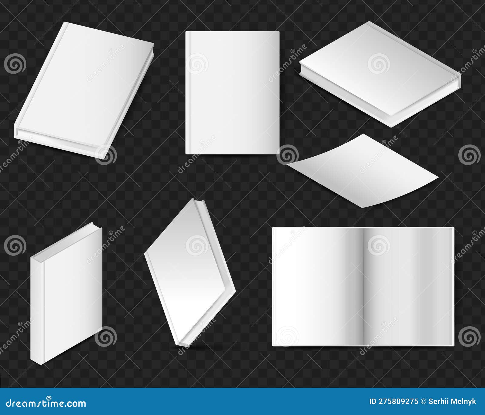 Empty book mockup stock vector. Illustration of design - 275809275